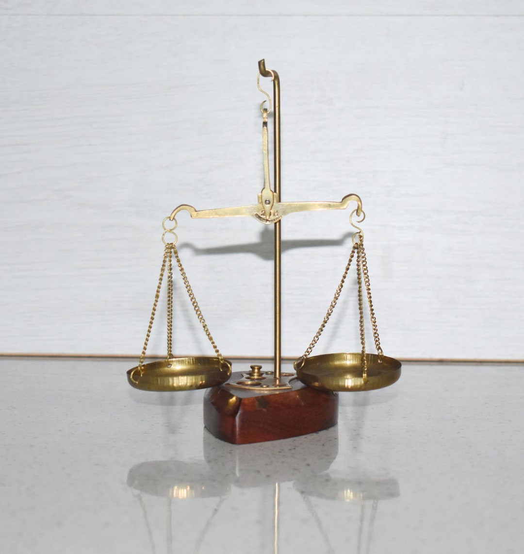 Vintage Brass Scales, Small Jewelry Scales, Vintage Scales, Brass ...