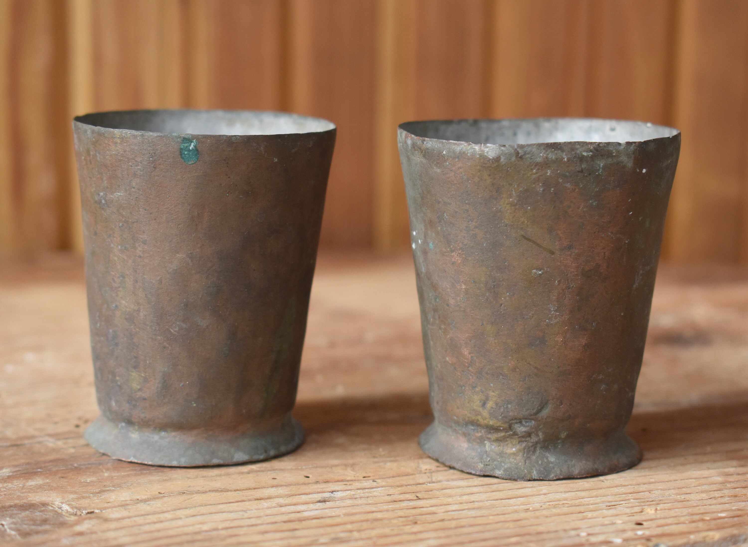 Antique Cups Made of Copper Old Quality Copper Copper Cups | Etsy