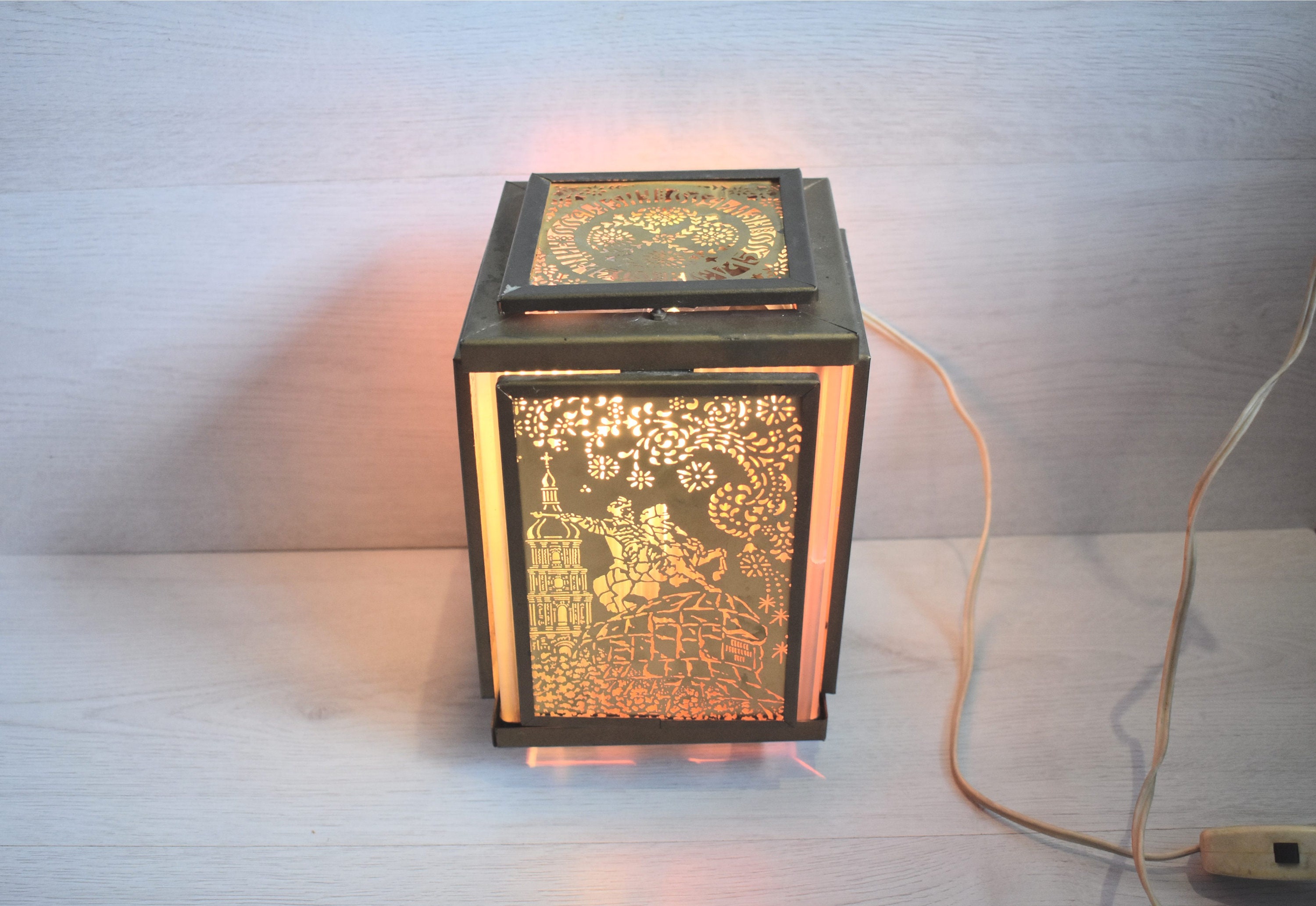 Vintage Metal Night Lamp Old Night Lamp Retro Night Lamp | Etsy