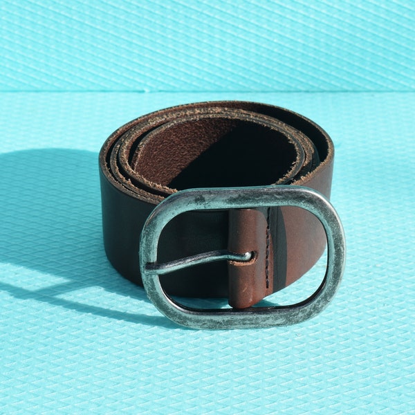 Vintage Leather Belt - Etsy