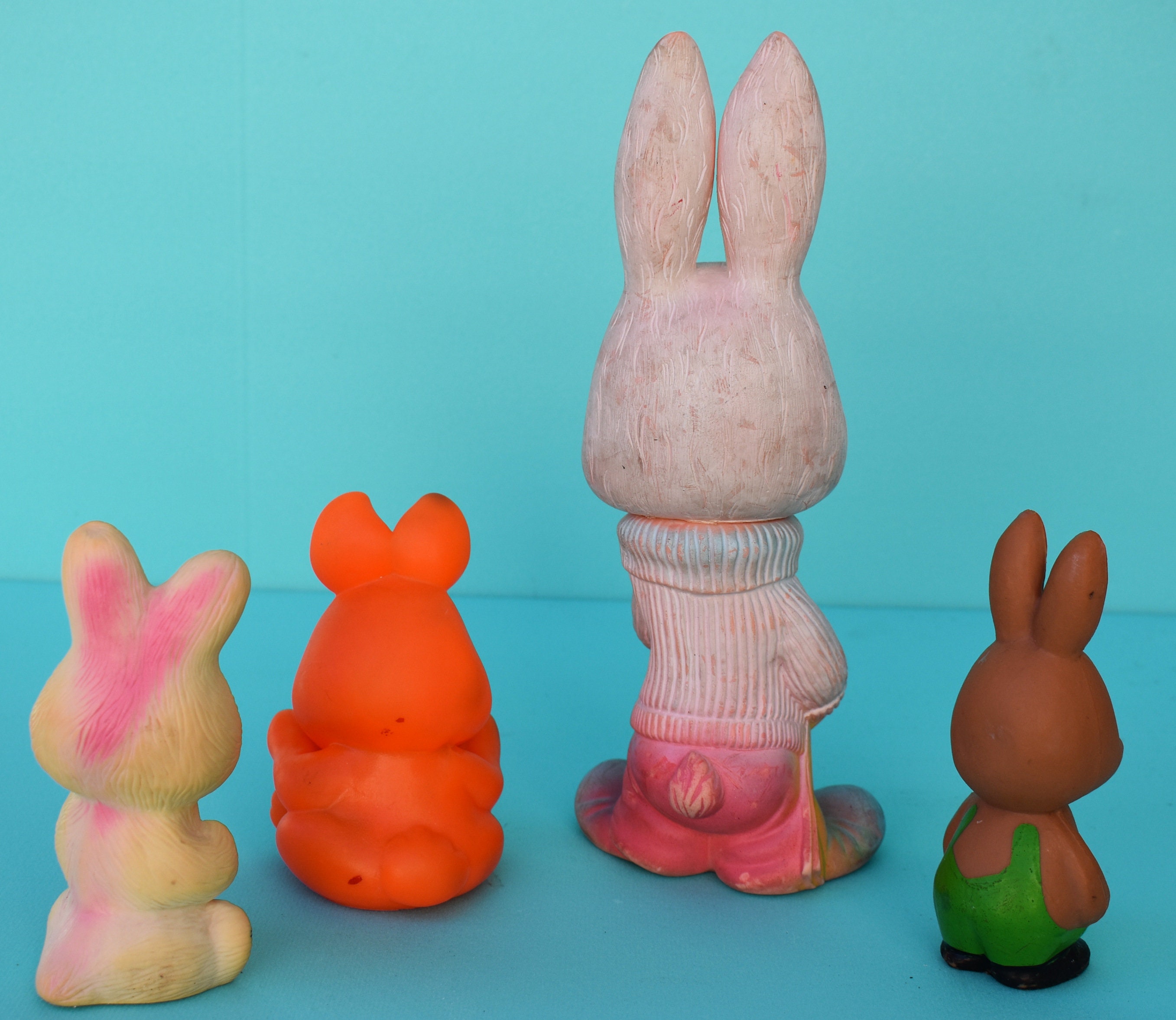 Vintage Rubber Toys Present for Toddlers Set of 4 Rubber - Etsy