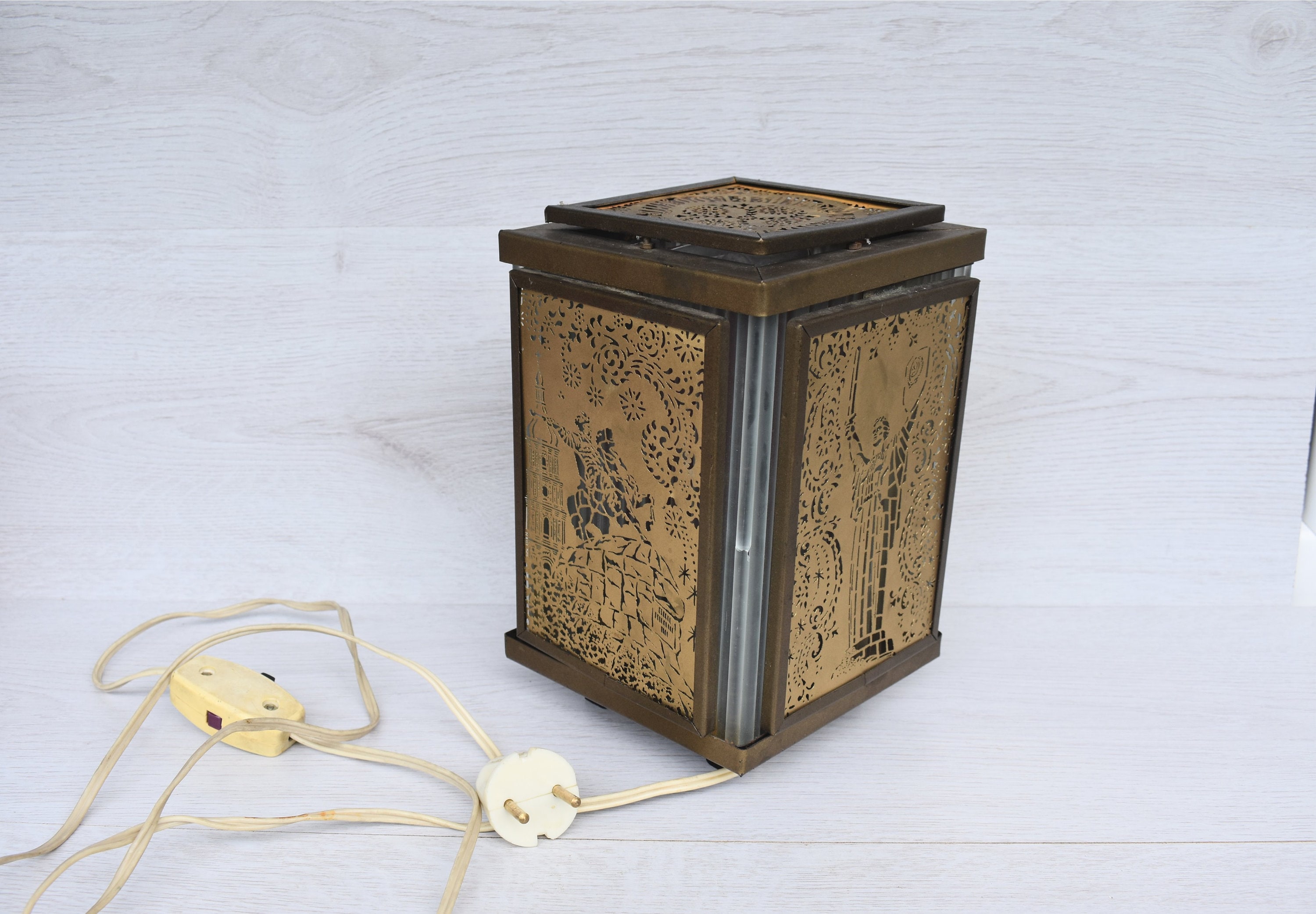 Vintage Metal Night Lamp Old Night Lamp Retro Night Lamp | Etsy