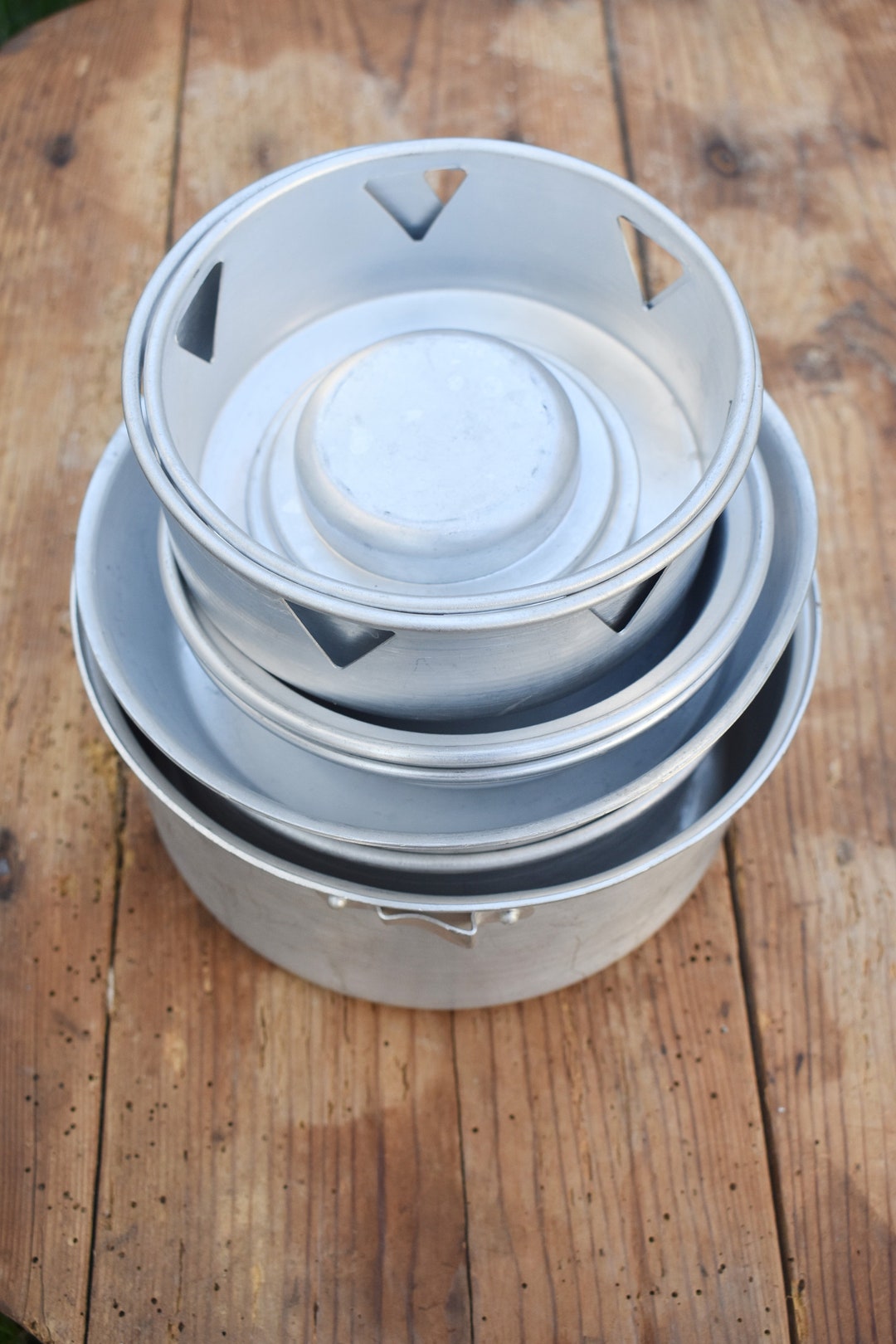 Old Aluminum Containers, Vintage Aluminum Food Container, Food Storage ...