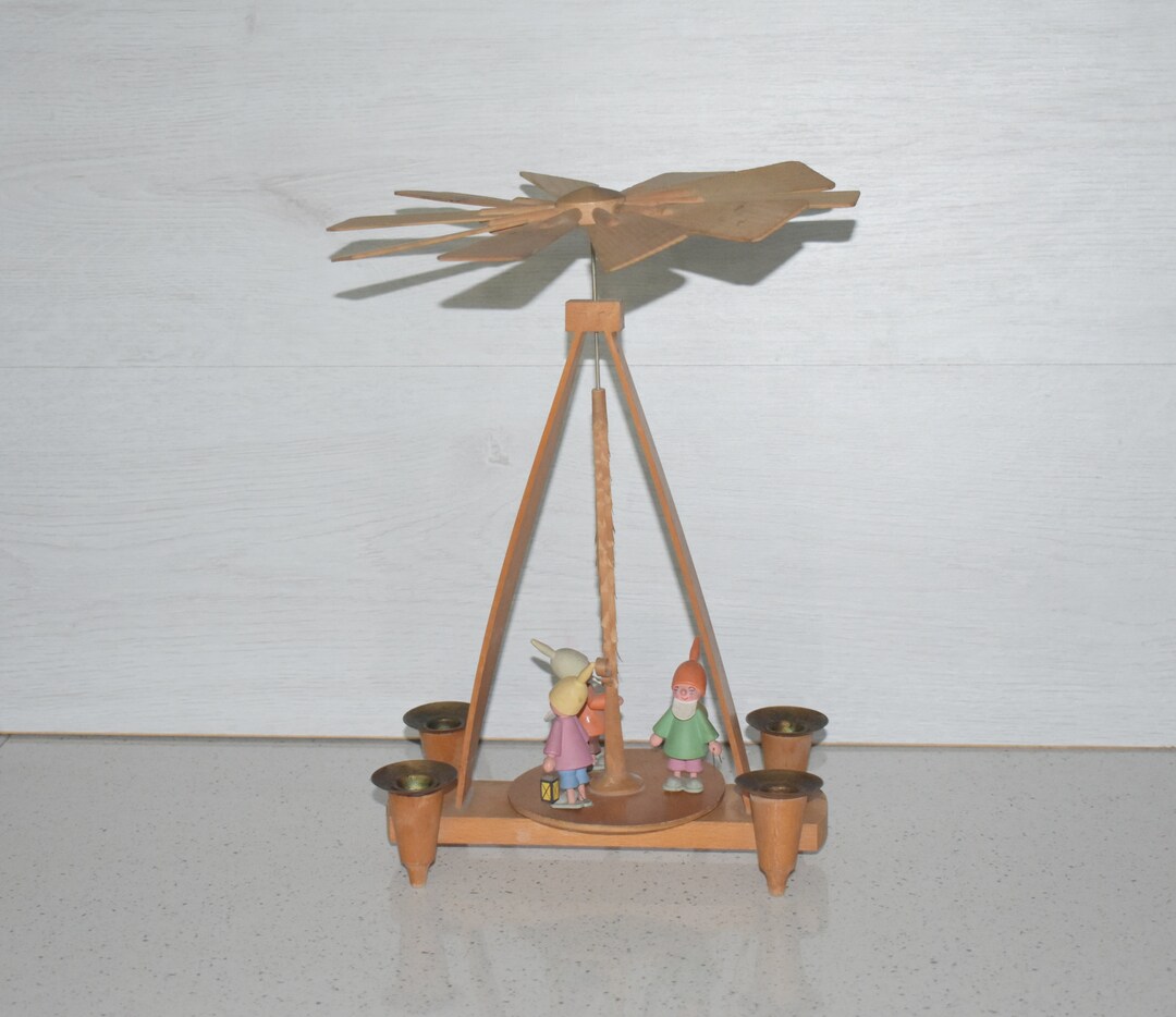 Collectible Carousel, Carousel on 1 Level, Vintage Carousel, Wooden ...