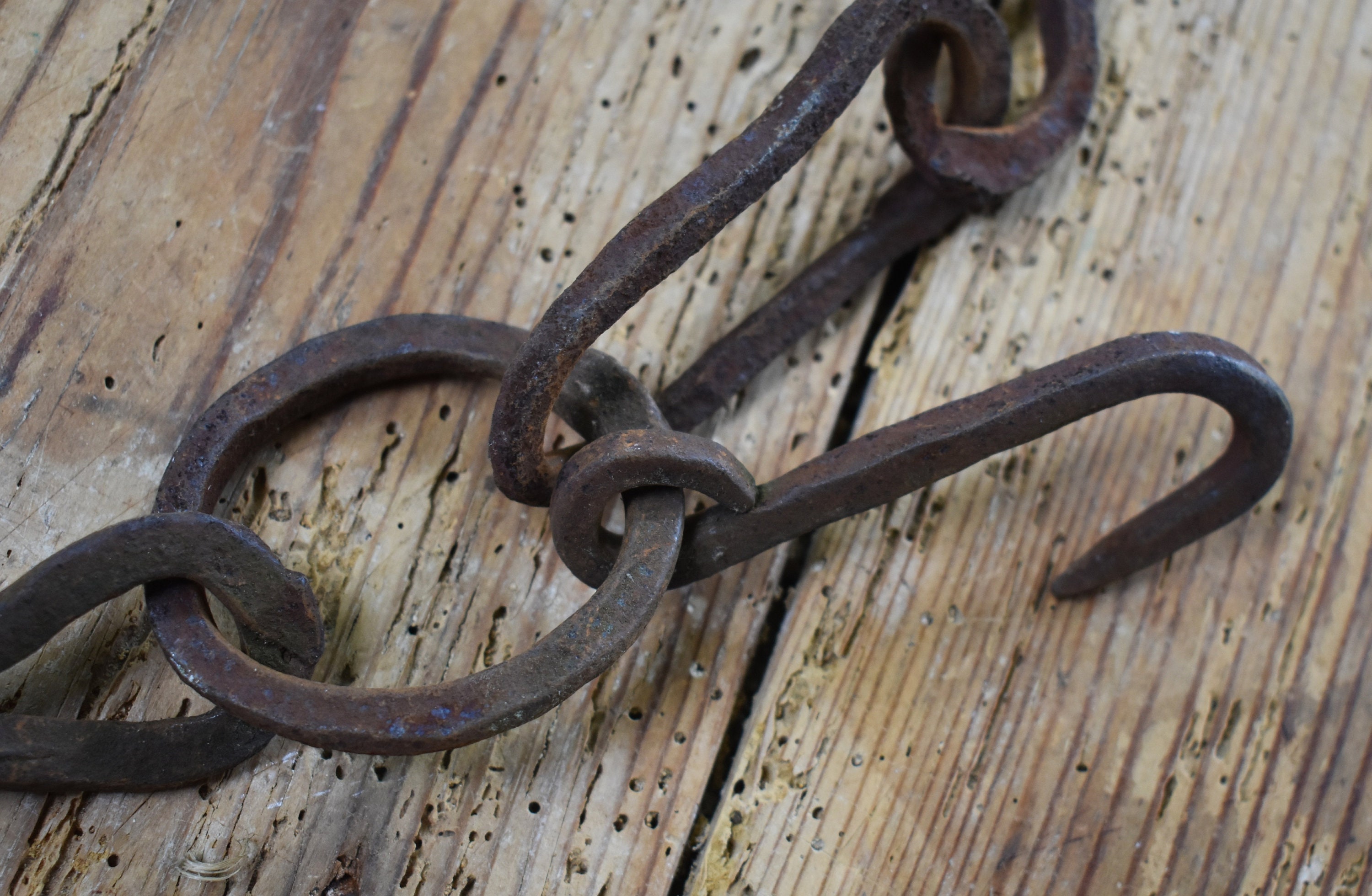 Vintage Forged Chain Antique Chain Hand Forged Chain | Etsy