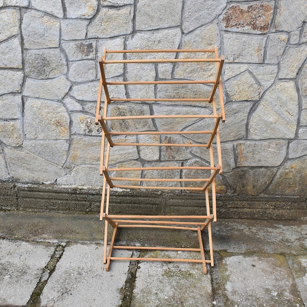 Wooden Clothes Drying Rack - Etsy