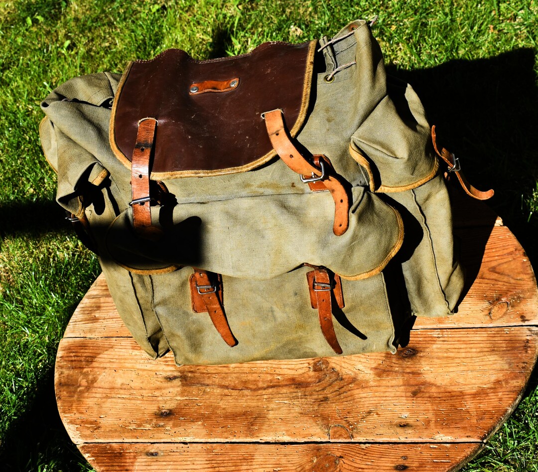 Vintage Backpack, Military Backpack, Canvas Backpack, Mountain Backpack ...