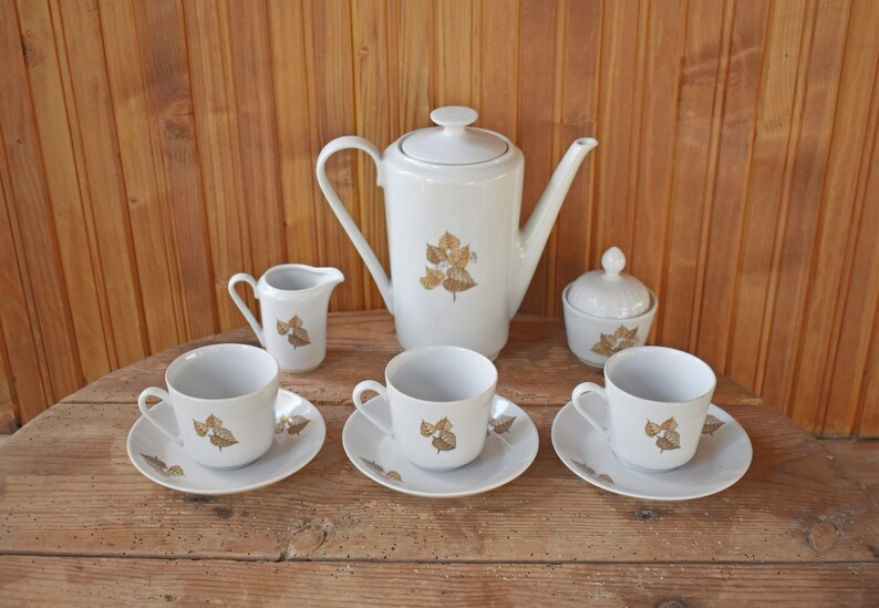 Vintage Bavarian Porcelain Vintage Coffee / Tea Set KAHLA - Etsy