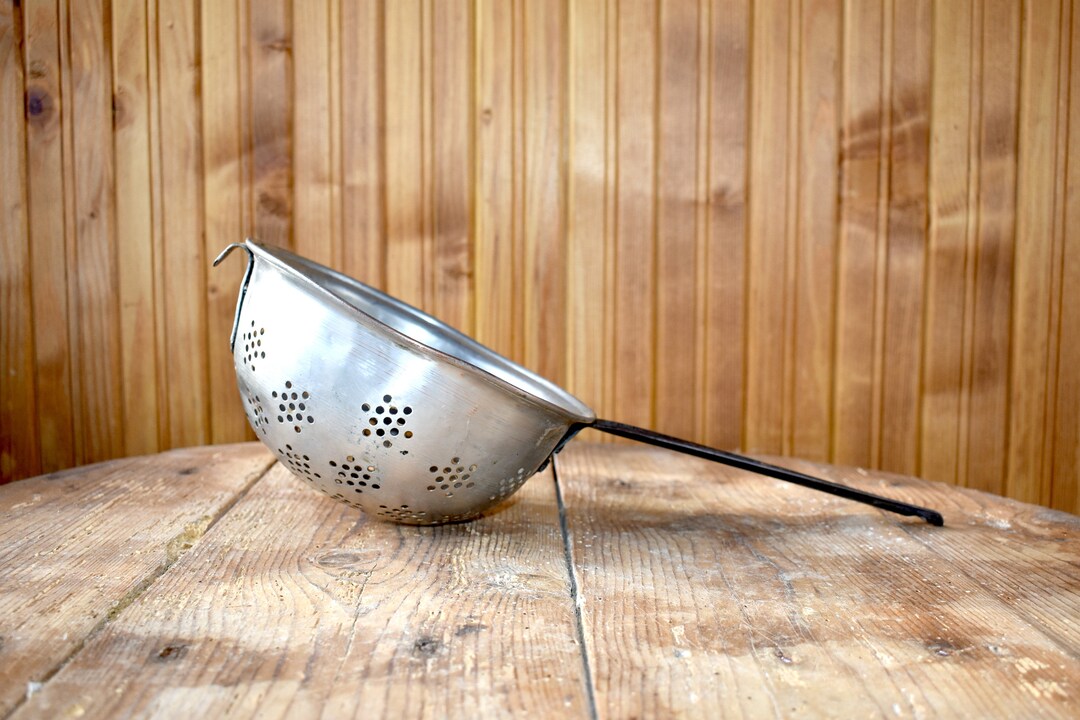 Vintage Copper Colander With Copper Handle, Vintage Copper Strainer ...