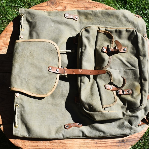 Vintage Canvas Backpacks - Etsy