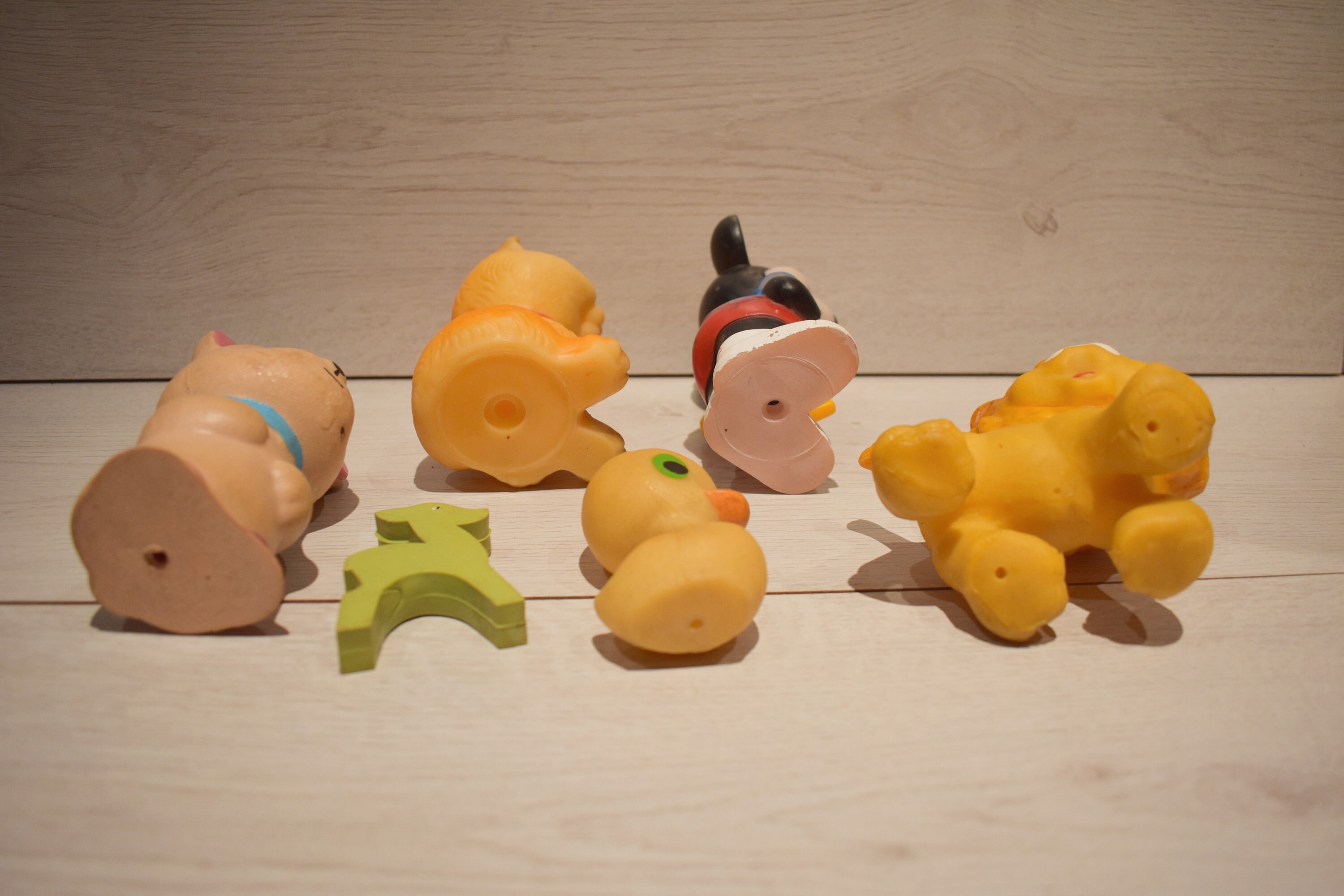 Vintage Rubber Toys Present for Toddlers Set of 5 Rubber | Etsy