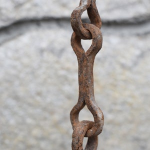 Vintage Forged Chain, Antique Chain, Hand Forged Chain, Vintage Iron ...