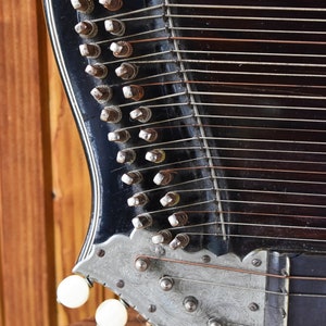 Vintage Zither 32 Strings, Vintage Zither, Vintage Musical Instrument ...