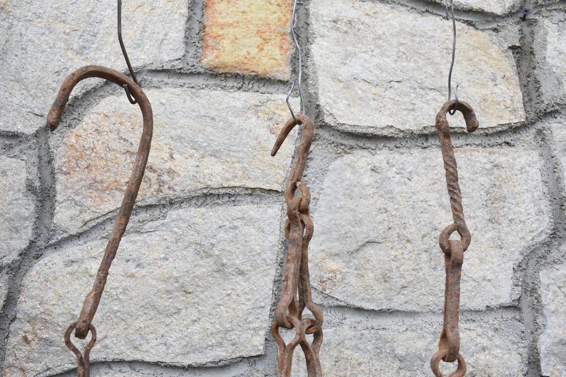 Vintage Forged Chain Antique Chain Hand Forged Chain | Etsy