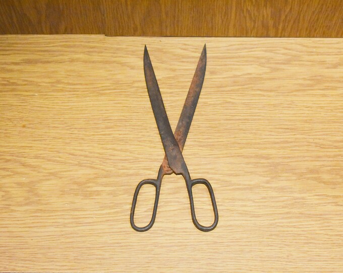 Hand Forged Scissors, Antique Forged Scissors, Hand Wrought Iron ...