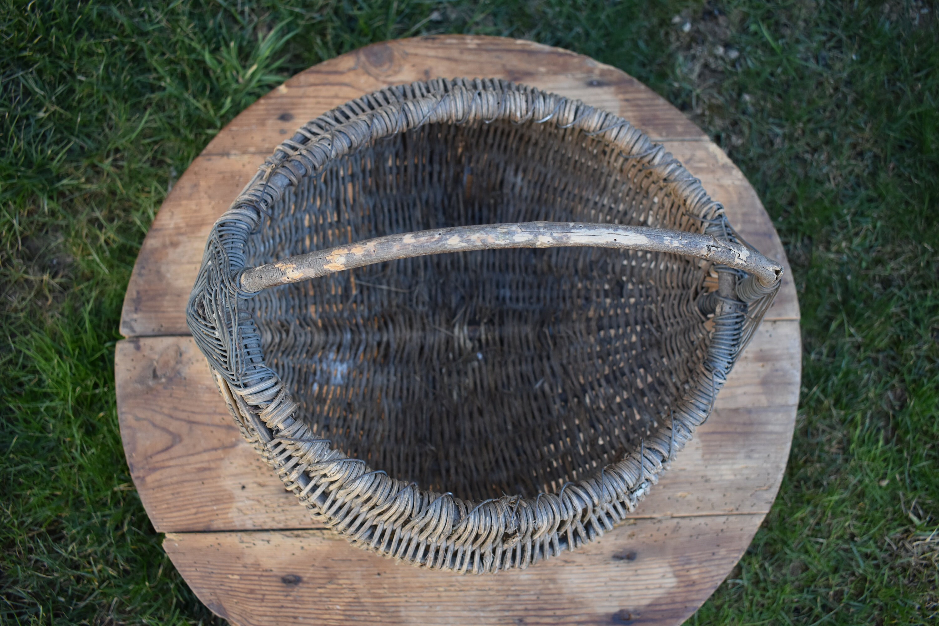 Authentic Traditional Basket Antique Rattan Basket Old - Etsy