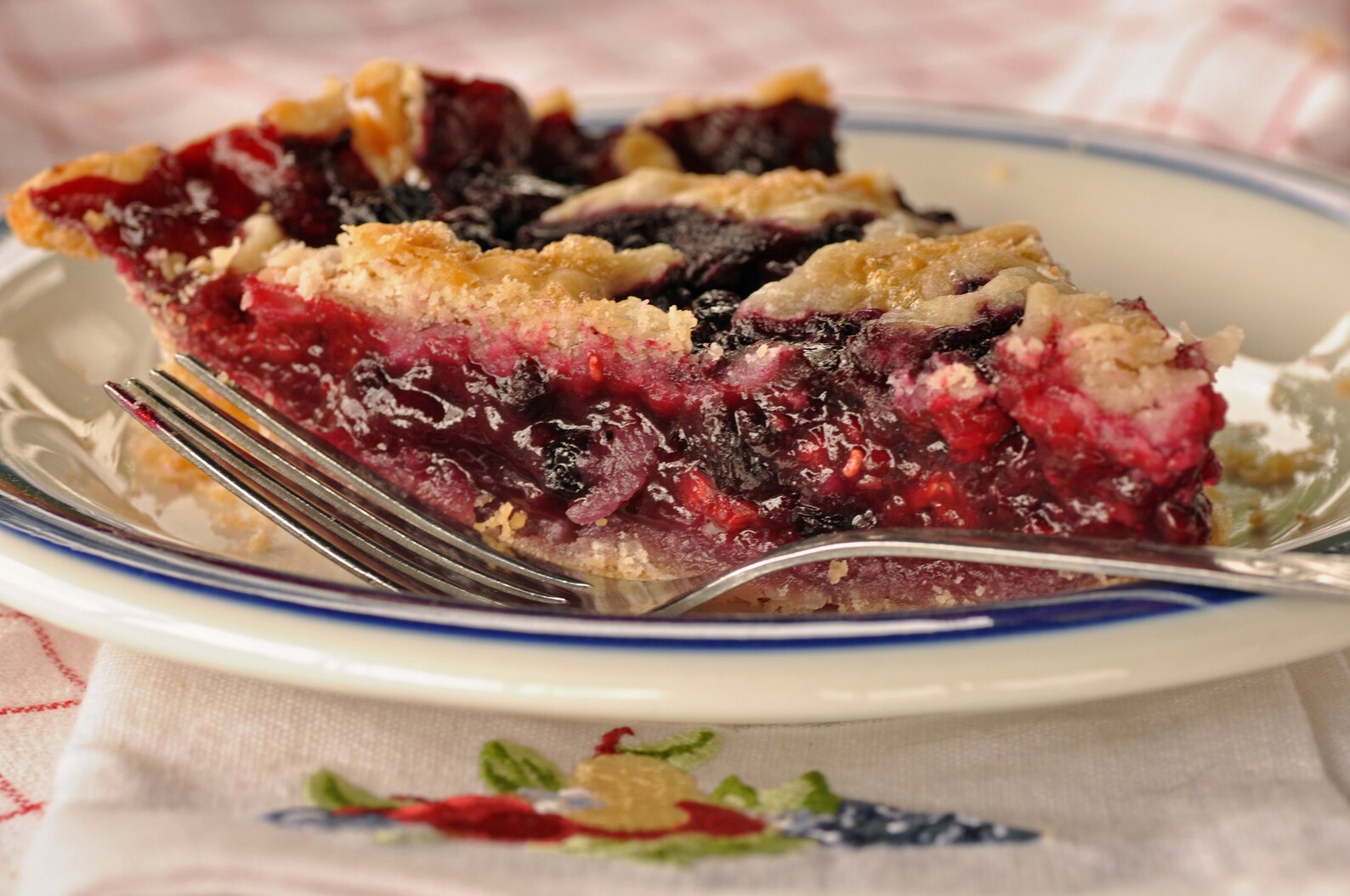 Patriotic Pie Recipe, Raspberry Pie Recipe, Blueberry Pie Recipe ...