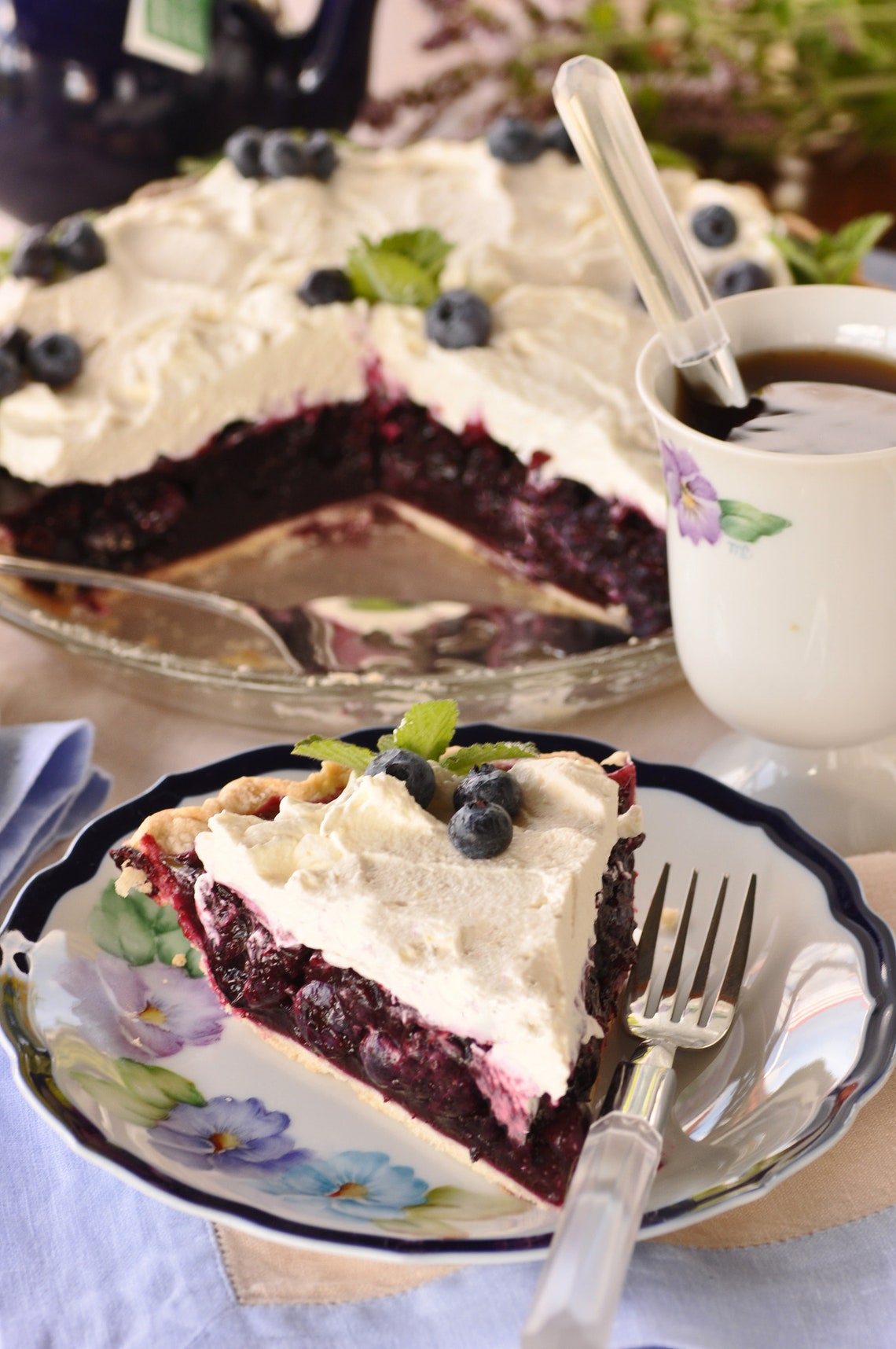Blueberry Glaze Pie Recipe Blueberry Pie Recipe Berry Pie - Etsy