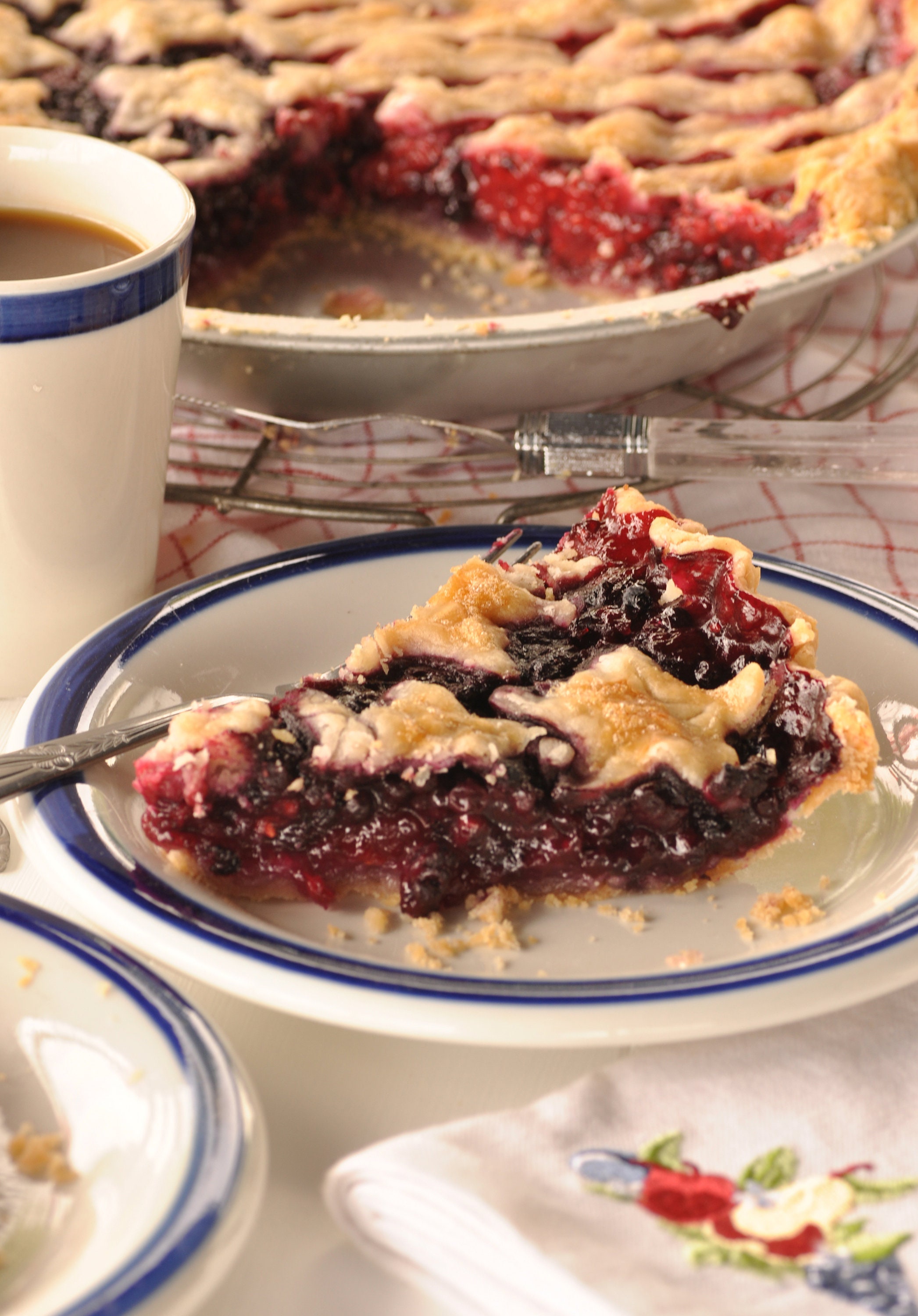 Patriotic Pie Recipe, Raspberry Pie Recipe, Blueberry Pie Recipe ...