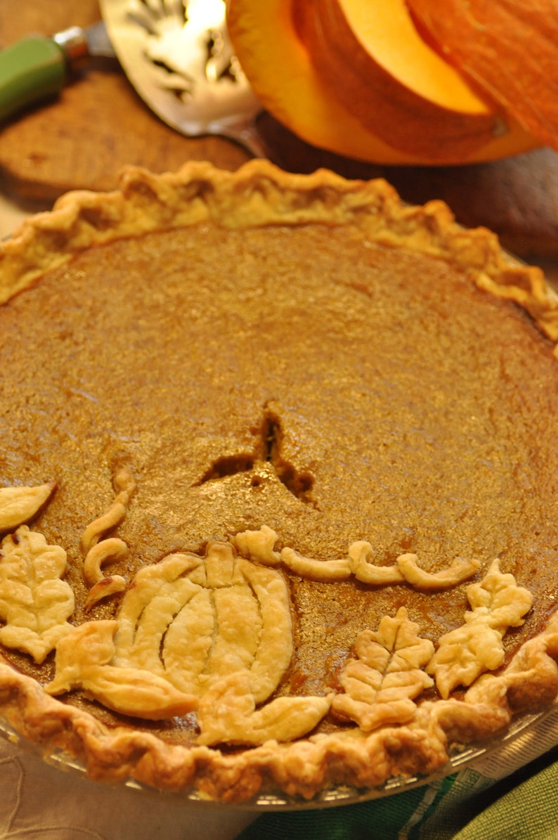 Colonial Pumpkin Pie Recipe, Pumpkin Pie Recipe - Etsy