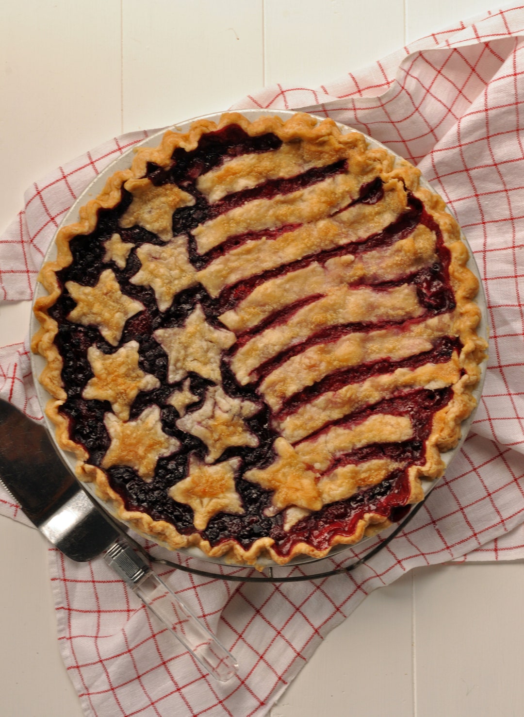 Patriotic Pie Recipe, Raspberry Pie Recipe, Blueberry Pie Recipe ...