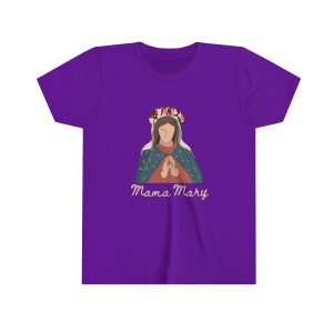 Mama Mary, Catholic Kids Shirt, Catholic Girl, Blessed Mother Shirt ...