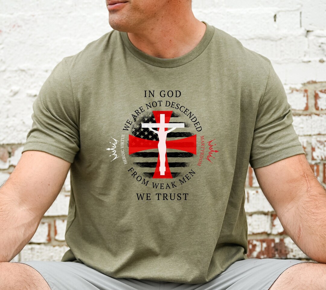 In God We Trust, Patriotic Catholic Shirt, Patriot Shirt, Catholic Mens ...