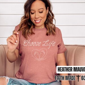 Pro Life Shirt, Pro Life Tee, Choose Life Shirt, Human Rights Shirt ...