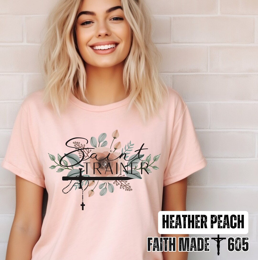 Saint Trainer, Catholic Shirt, Catholic Tee, Catholic Gift, Catholic ...