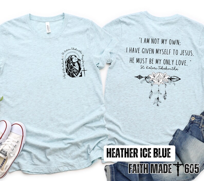 St.kateri Tekakwitha, Catholic Saint, Catholic Shirt, Catholic Gift ...