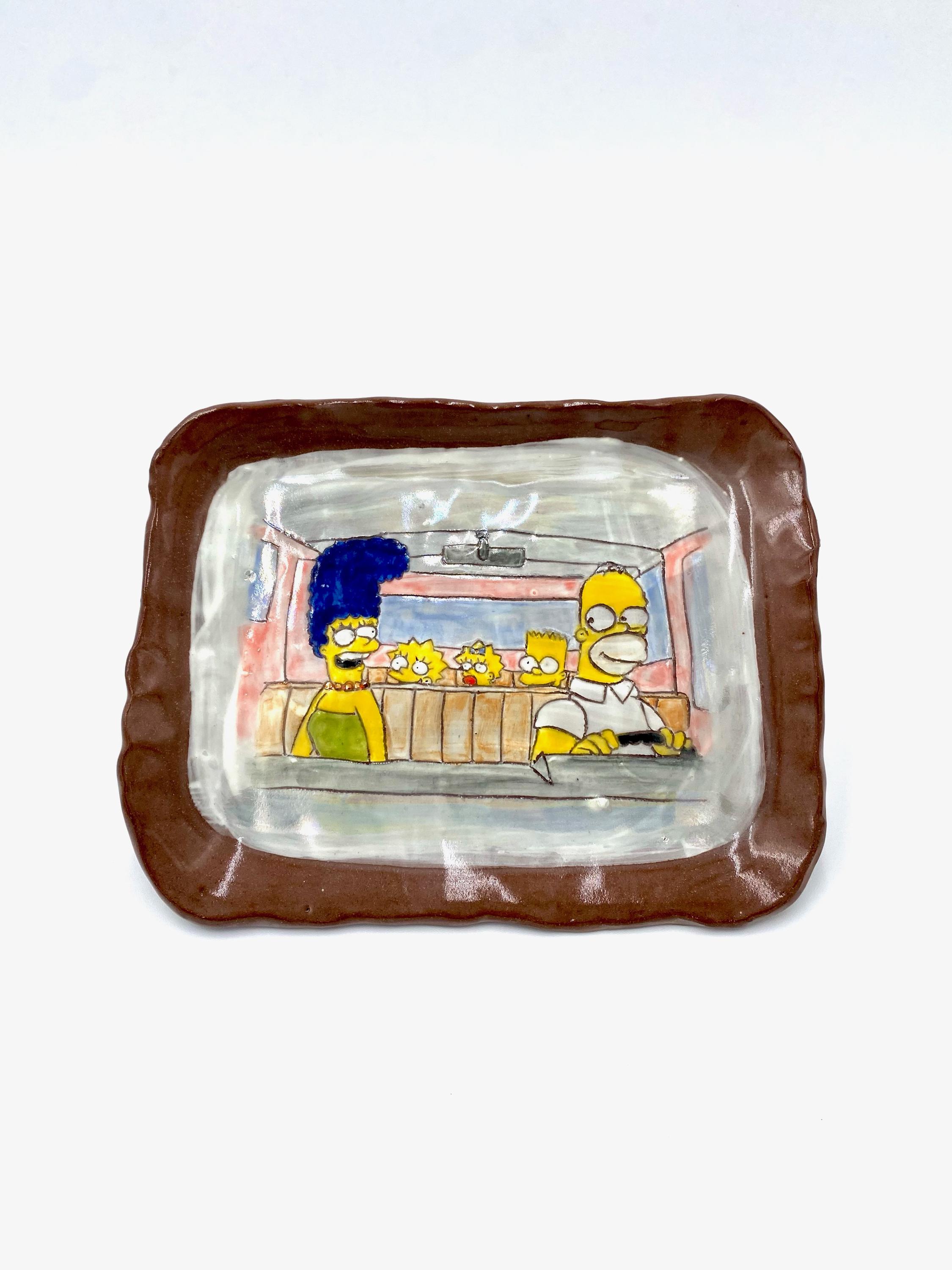 The Simpsons Tray, Simpsons Plate, Handmade Simpsons Plate, the ...