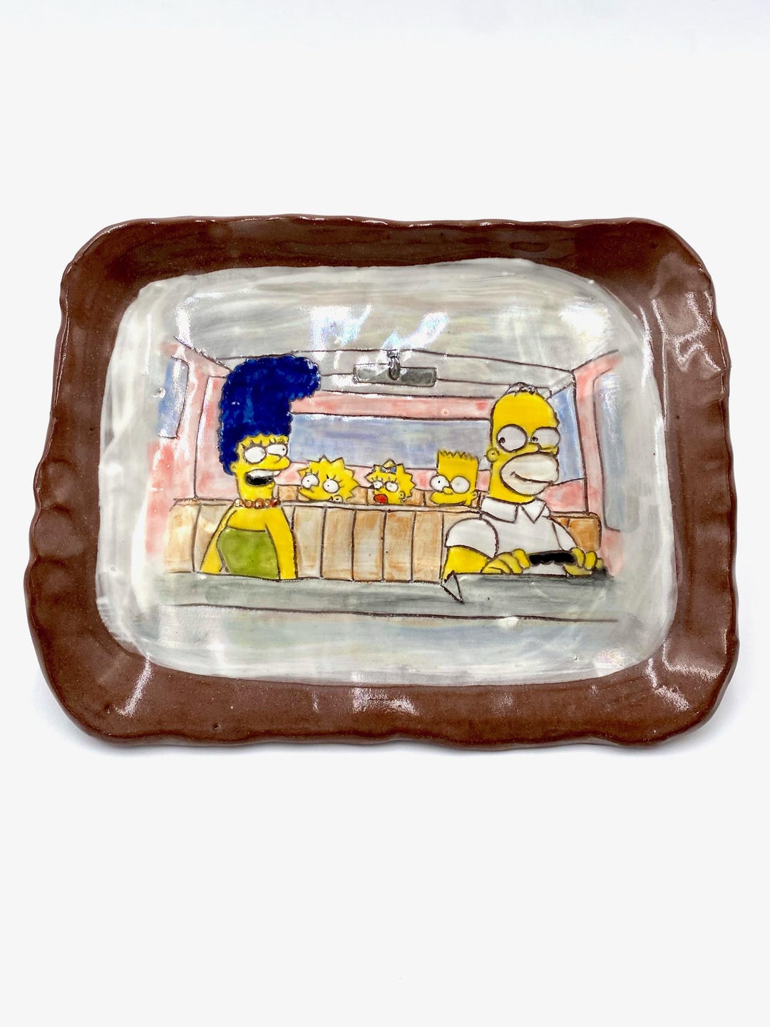 The Simpsons Tray, Simpsons Plate, Handmade Simpsons Plate, the ...