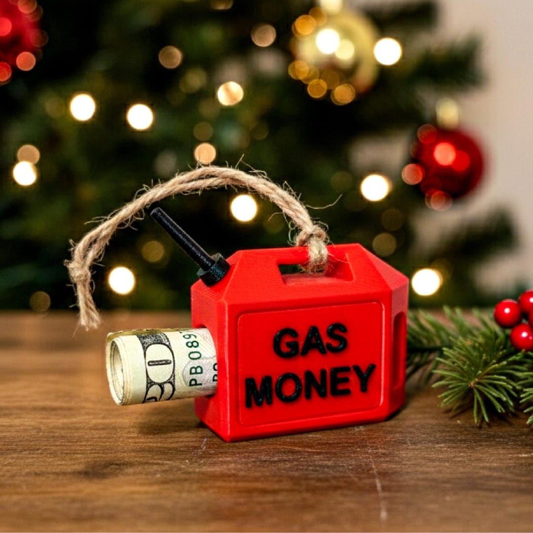 The Original Gas Money Gas Can Christmas Ornament Stocking Stuffer - Etsy