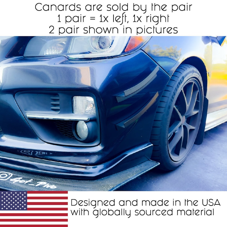 Front Bumper Canards Kit for Subaru WRX Sti 2015-21 - Etsy