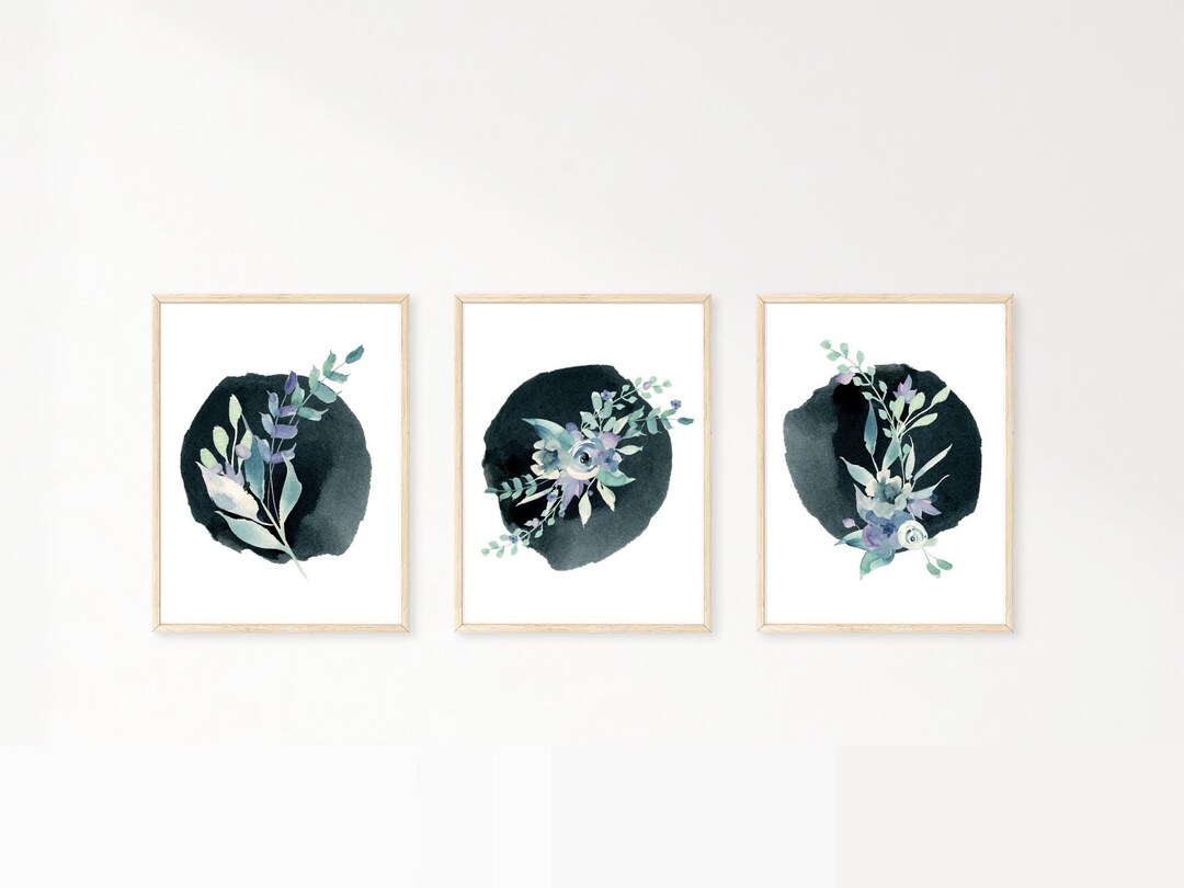 Spooky Botanical Prints: Gothic Floral Wall Art (set of 3) (digital ...