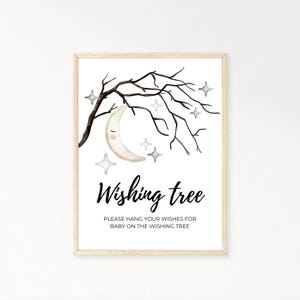 Wishing Tree Sign, Wishes for Baby, Wishing Tree Baby Shower Activity ...