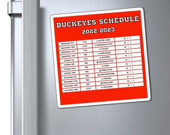 Football Schedule Magnet - Etsy