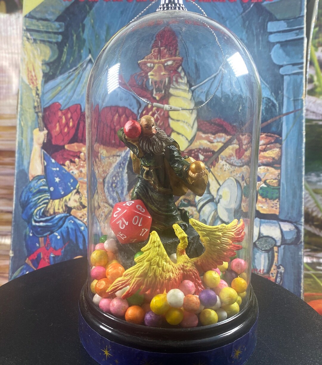 Dungeons & Dragons DND Fan Made Wizard Diorama Ornament - Etsy