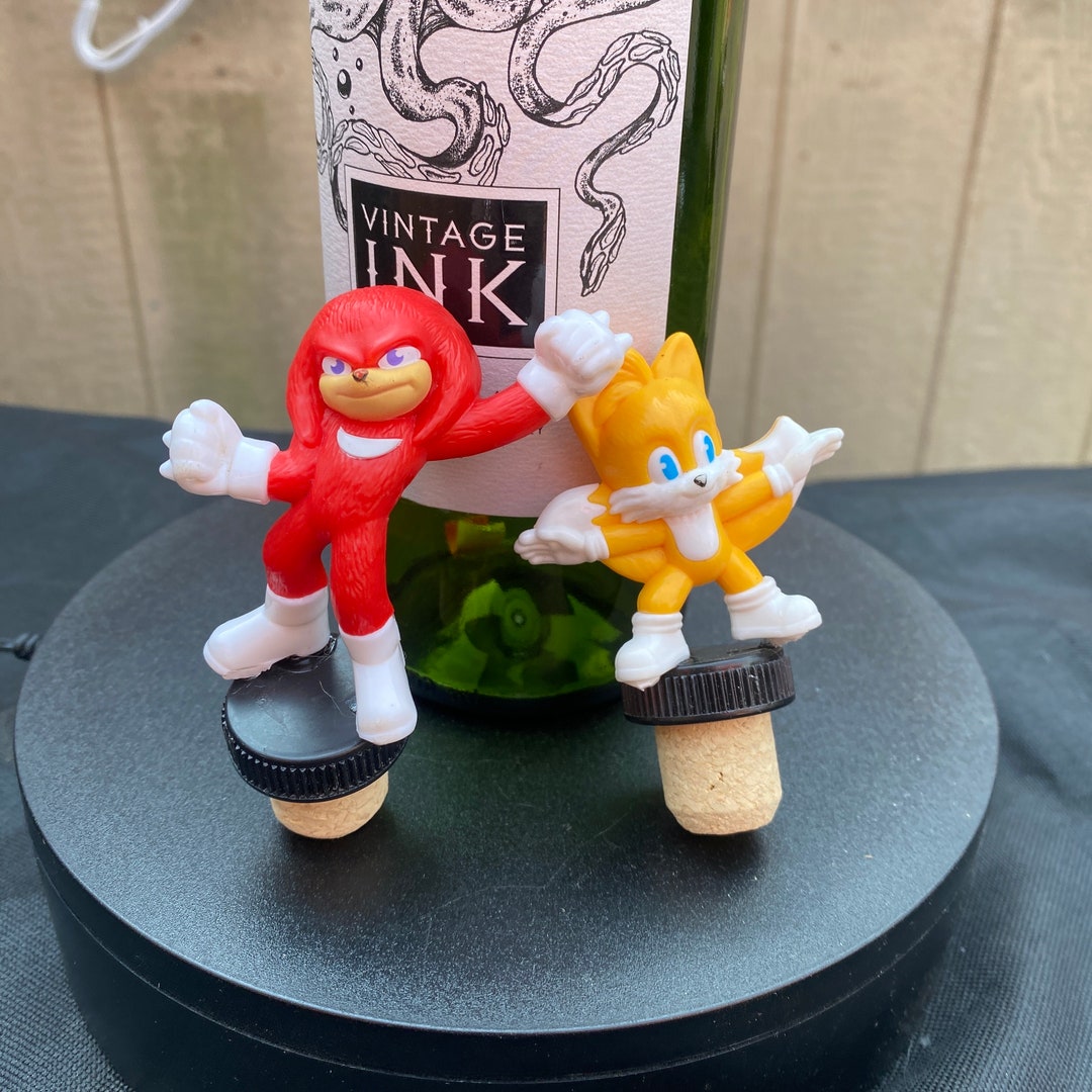 Sonic the Hedgehog and Miles Tails Prower Wine Stopper Set Bottle Cork ...