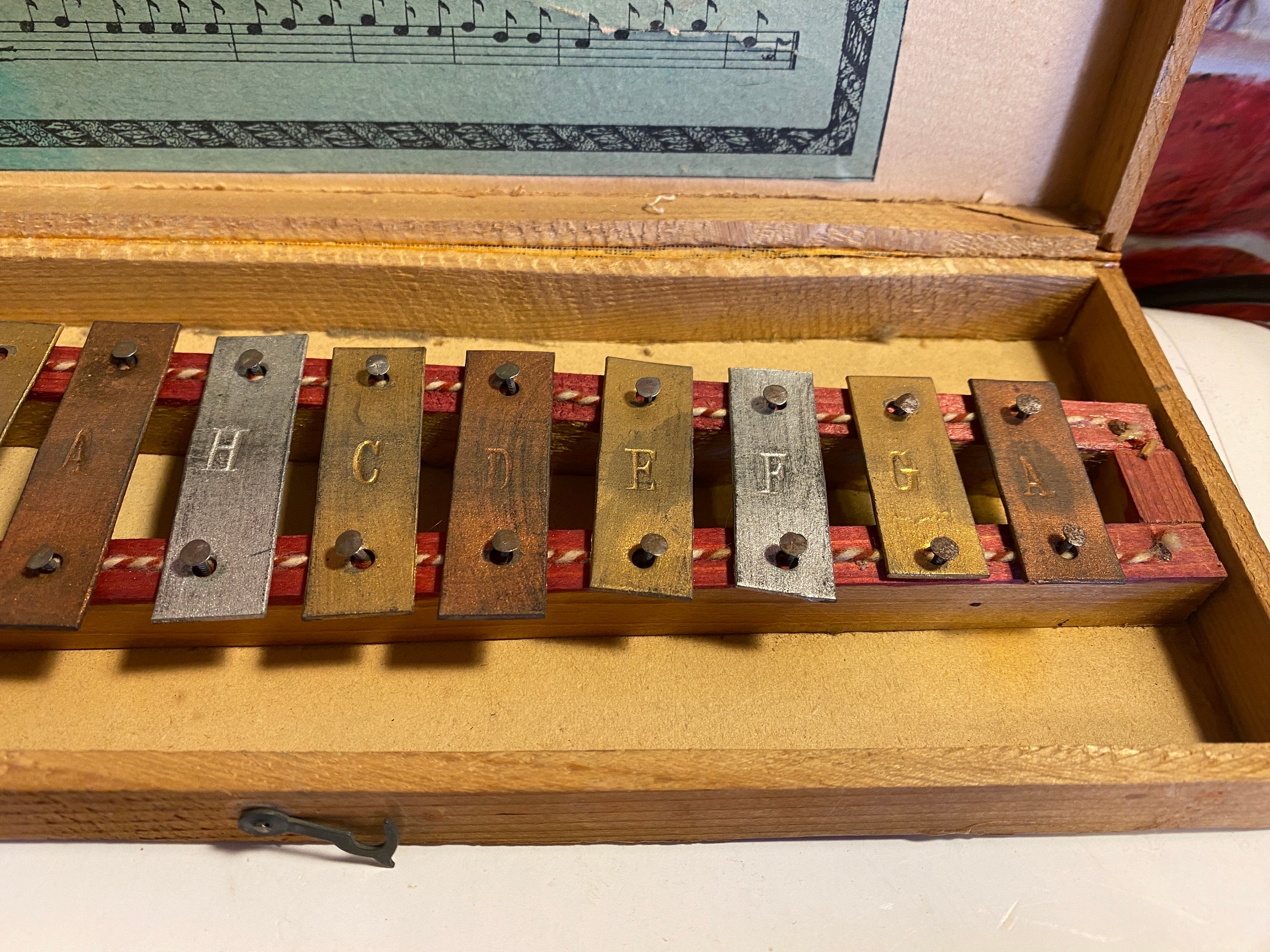 Antique Xylophone With Sticks Vintage Xylophone Made in Germany Rare ...