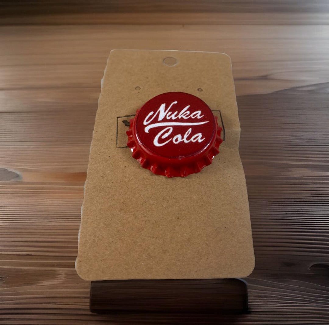 Fan Made Nuka Cola Cap Pin 4 76 New Vegas - Etsy