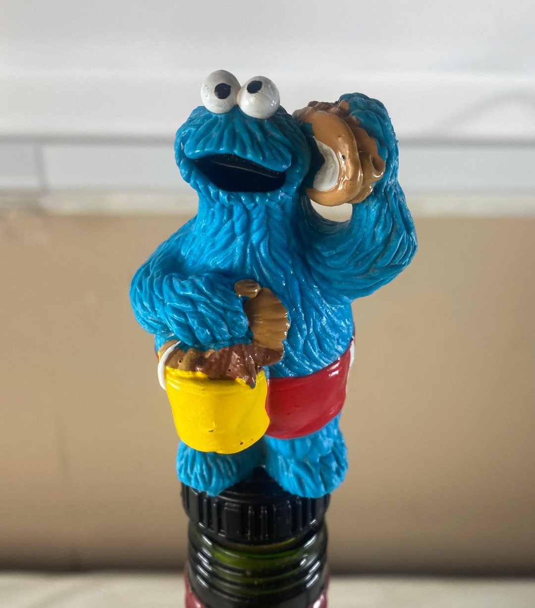 Sesame Street the Cookie Monster at the Beach Wine Rum Bottle Vodka ...