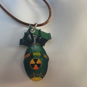 Fallout Mini Nuke Fatman Necklace Pendant With Random Color Cord. - Etsy