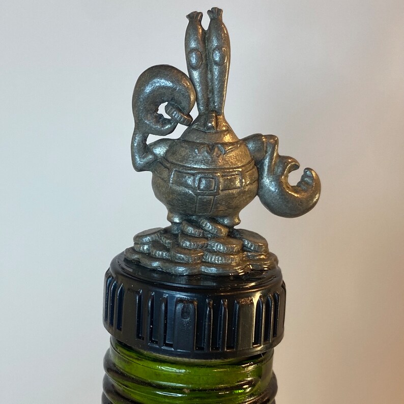 Spongebob Squarepants Squidward and Mr Krabs Bottle Stopper Set for ...