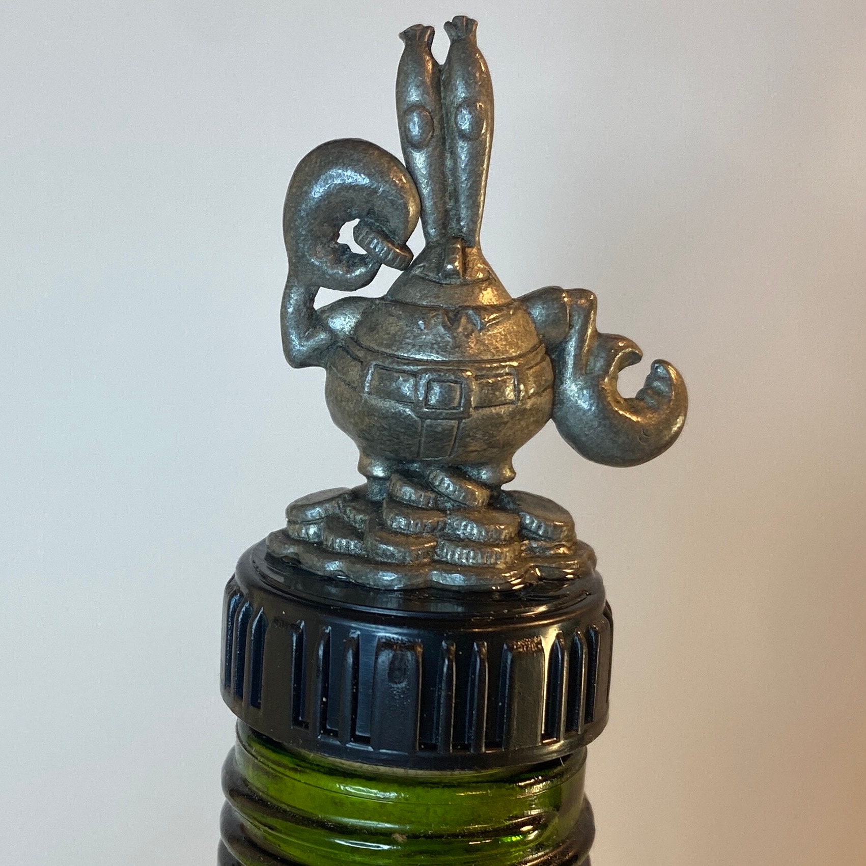 Spongebob Squarepants Squidward and Mr Krabs Wine Stopper Set Bottle ...