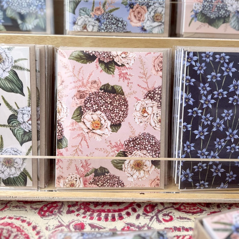 Summer in Cape Cod Blush Rose Greeting Card - Etsy