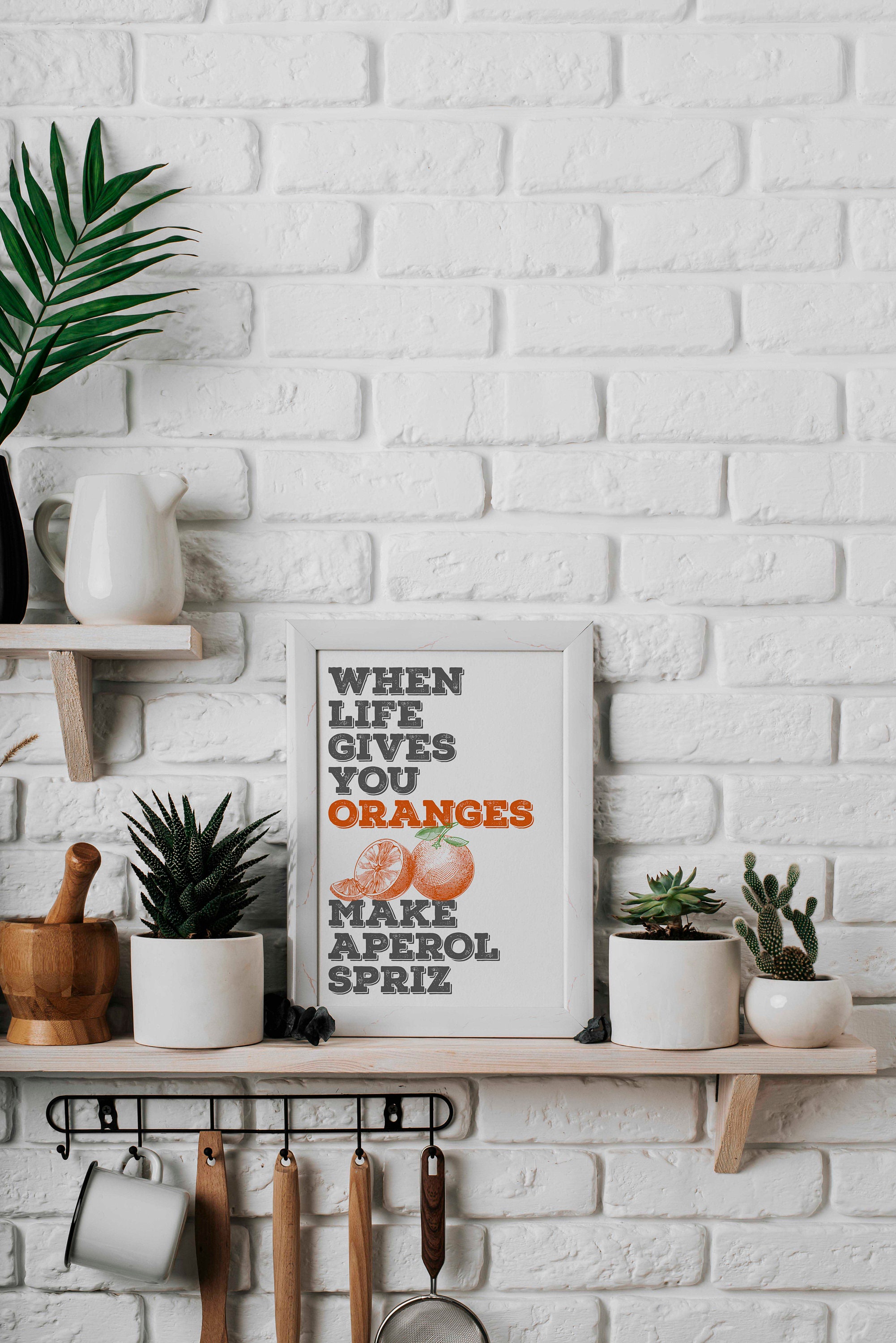 Aperol Spritz Printable, Cocktail Print, Alcohol Quote, Instant ...