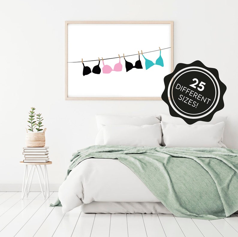 Underwear Printable, Laundry Printable, Bra Poster, Woman Fashion Wall ...