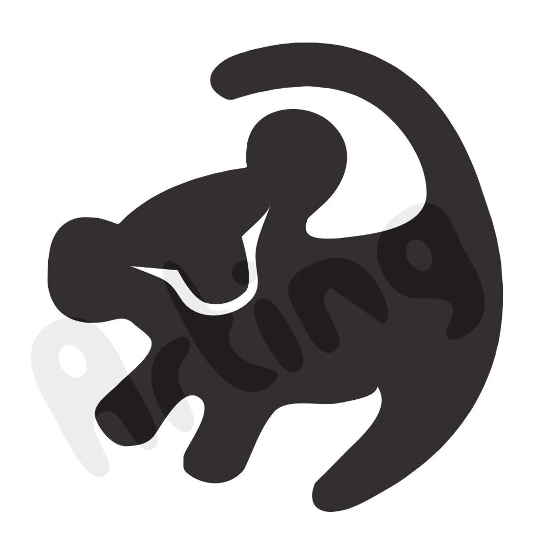 Simba printable Disney printable The Lion King Print Black | Etsy