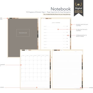 Notebook - Fall Theme | Digital Notebook | UNDATED Planner | 2022 ...